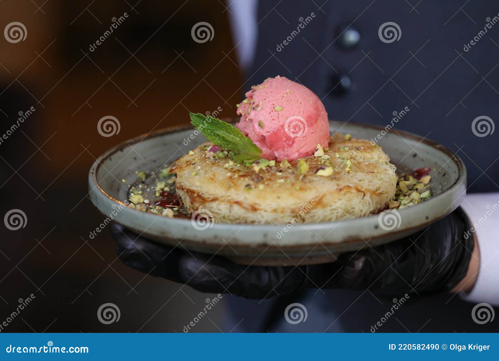 Turkish arabic dessert stock photo. Image of ramadan - 220582490