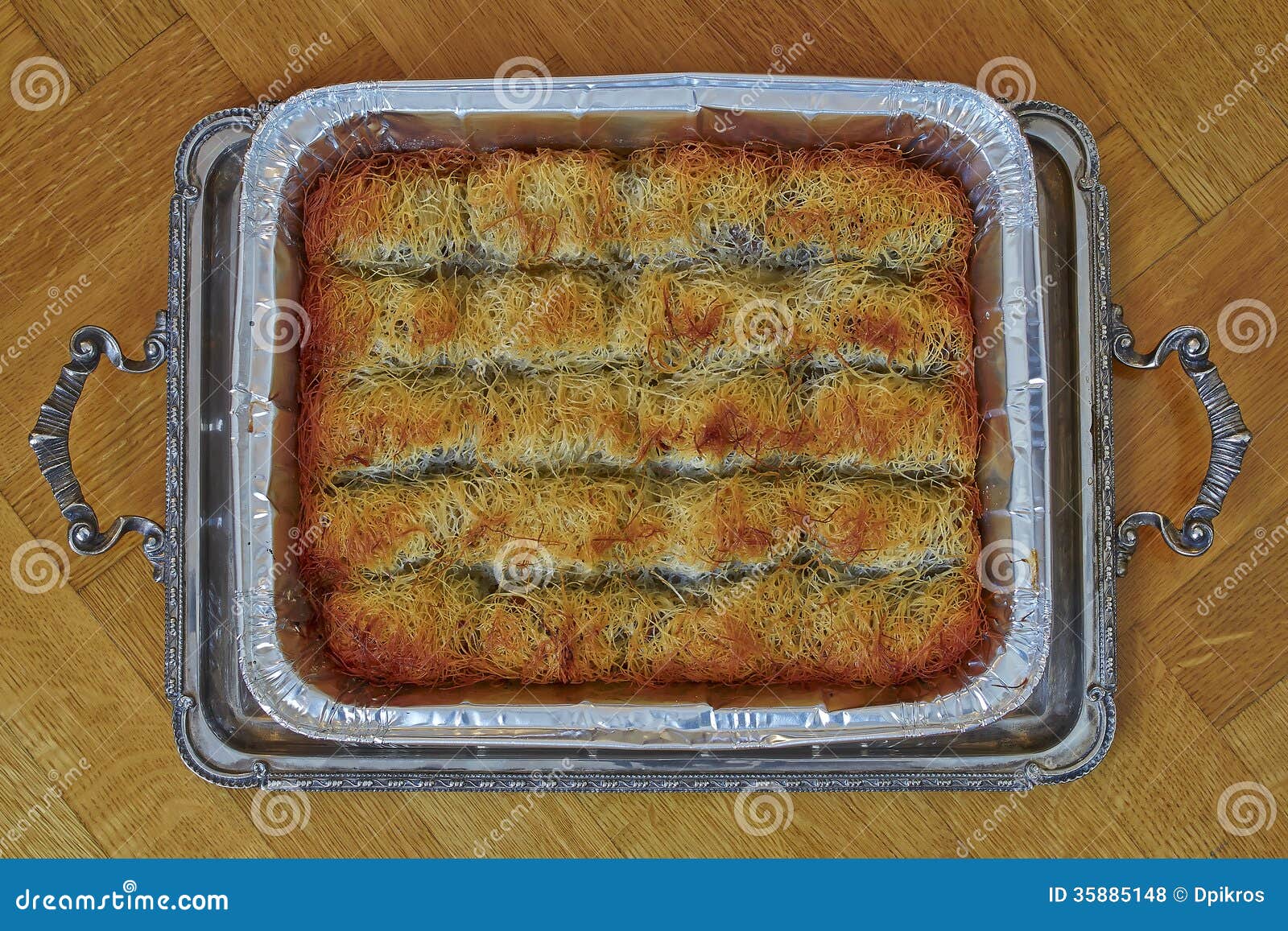 Kadaif, Oriental Gourmet Desert Stock Photo - Image of appetite ...