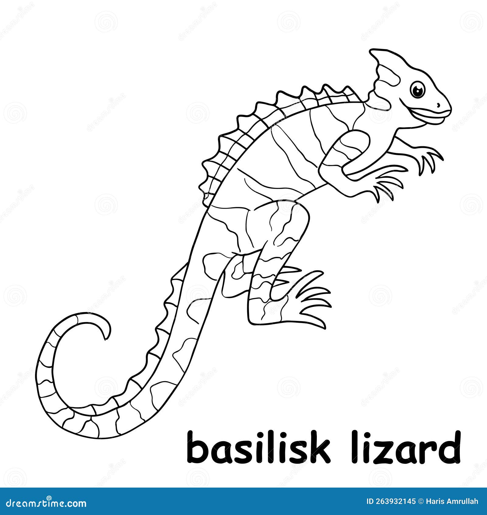 Basilisk Outline Outline Silhouette Generative Ai Cartoon Vector ...