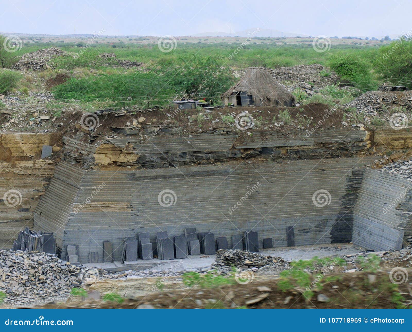 Kadappa Limestone Extraction. Stock Image - Image of industrial ...