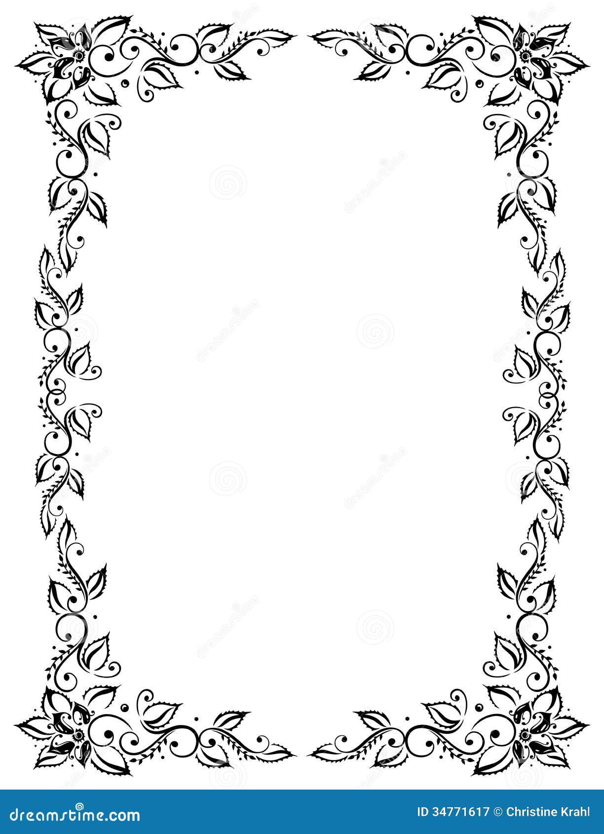 Kader, bladeren vector illustratie. Illustration of kunstwerk - 34771617