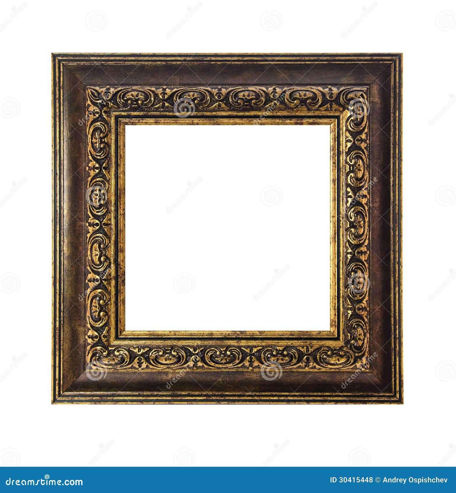 Kader Op Witte Achtergrond Wordt Geïsoleerd Die Stock Foto - Image of ...