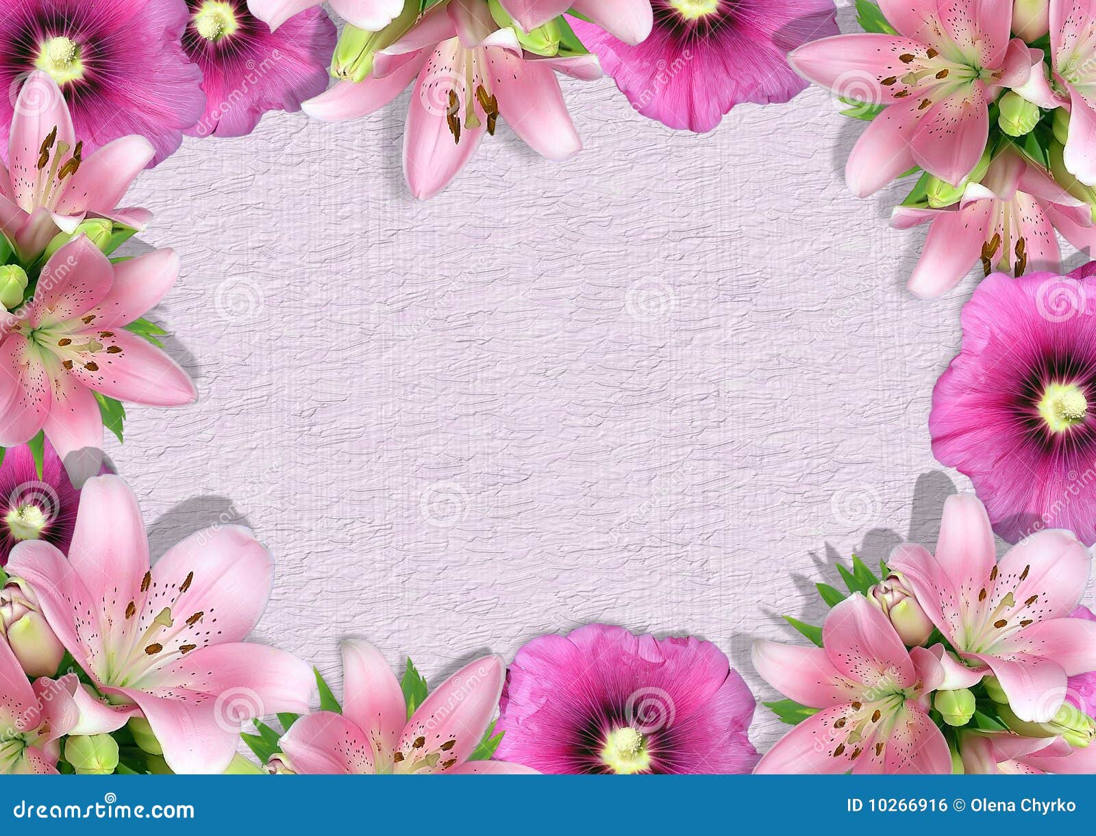 Kader van bloemen 2 stock illustratie. Illustration of album - 10266916