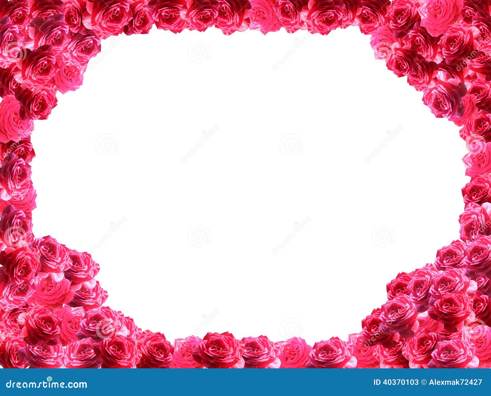 Kader van rode rozen stock afbeelding. Image of patroon - 40370103