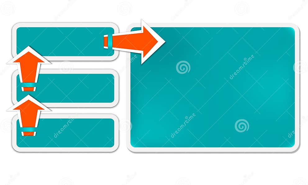 Kadertekst met pijl vector illustratie. Illustration of nota - 33264230