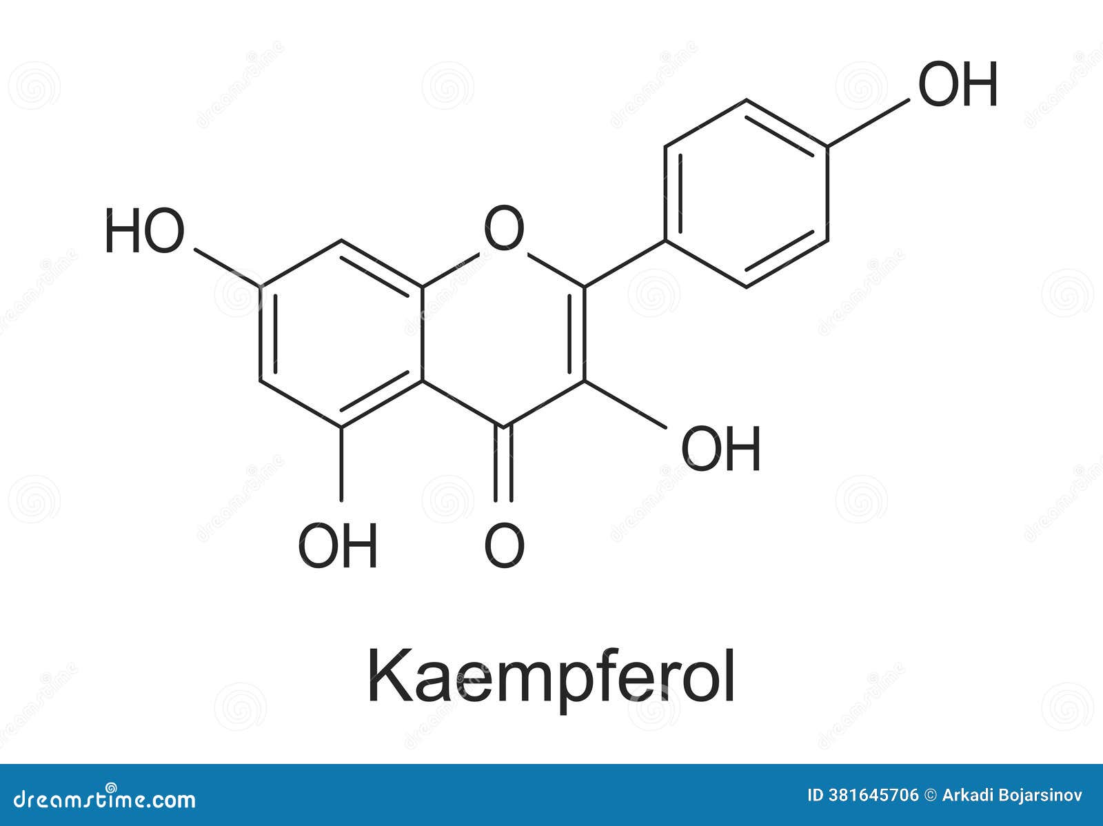 Chemical Formula Of Curcumin Turmeric. Vector Skeletal Structure Of ...