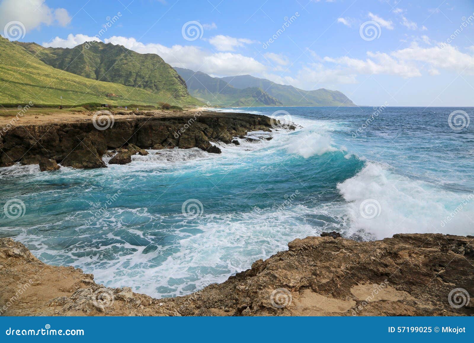 Kaena Point State Park stock image. Image of rest, breaking - 57199025