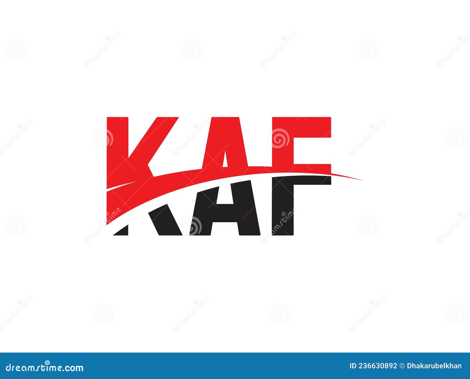KAF Letter Initial Logo Design Vector Illustration Stock Vector ...