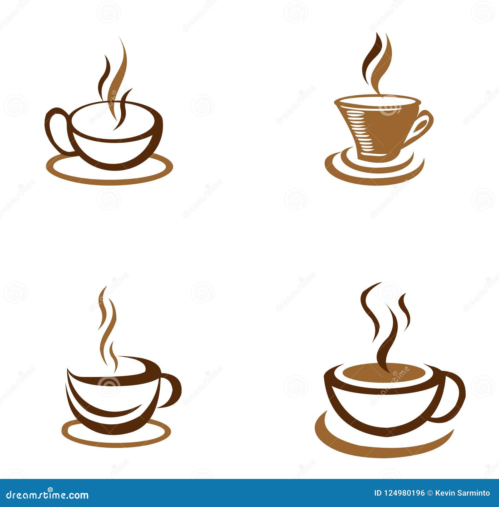 Kaffe Logo Design stock illustrationer. Illustration av aromatics ...