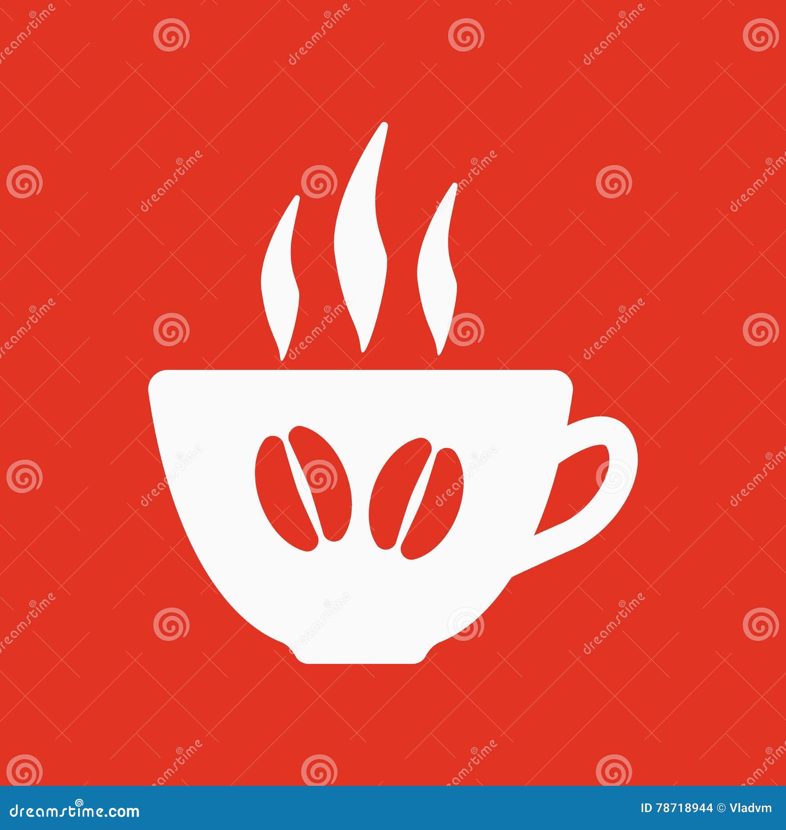 Kaffe- Och Koppsymbolen Kaffe- Och Koppsymbol Vektor Illustrationer ...