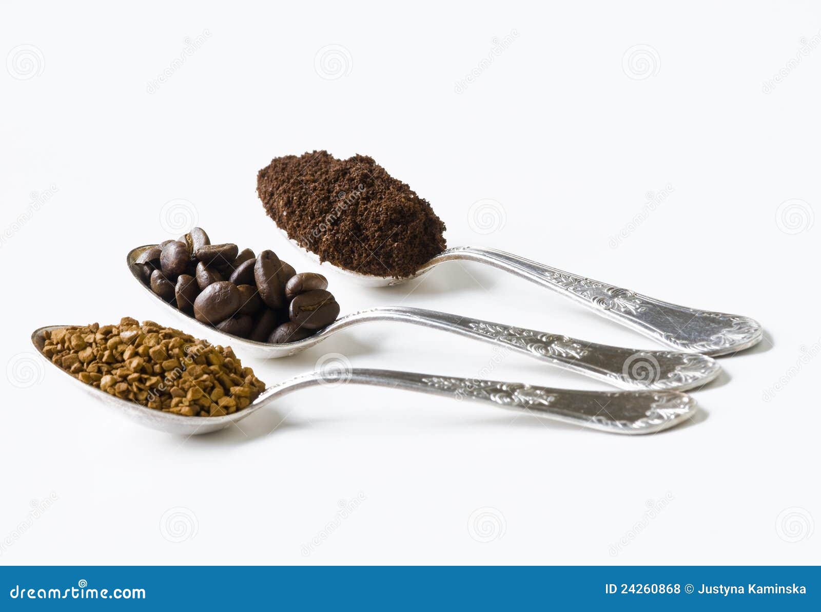 Kaffe tre typer arkivfoto. Bild av koffein, avbrotts - 24260868