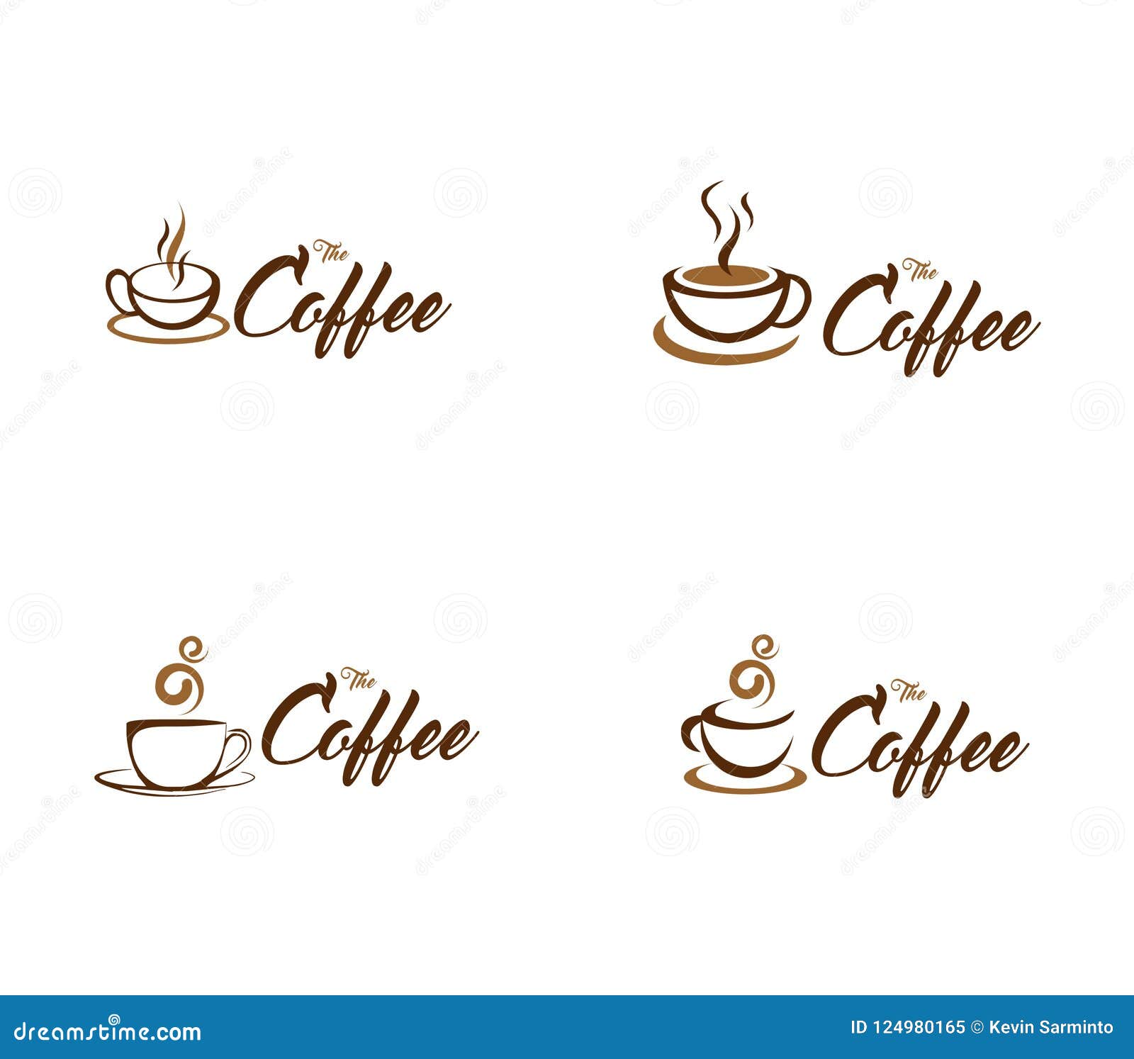Kaffee Logo Design stock abbildung. Illustration von emblem - 124980165