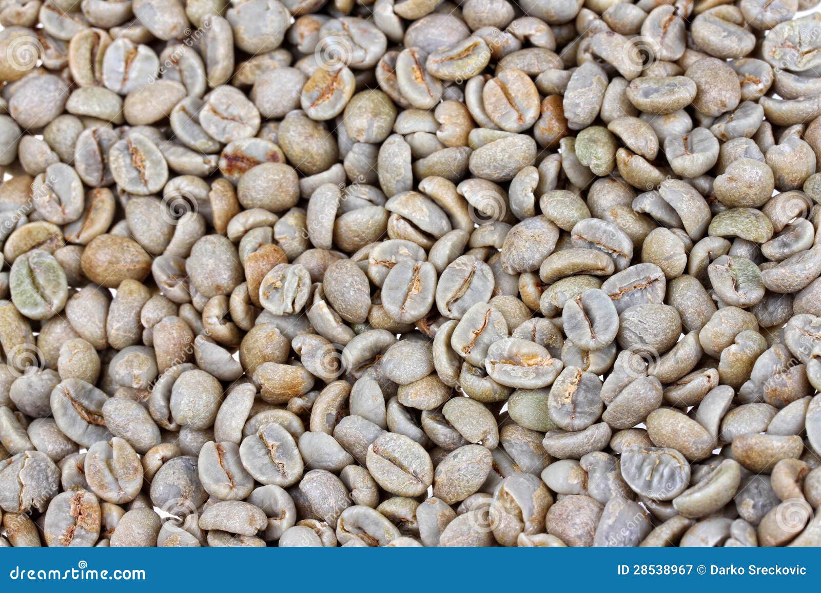 Kaffeebohnen roh stockbild. Bild von nahaufnahme, getränk - 28538967