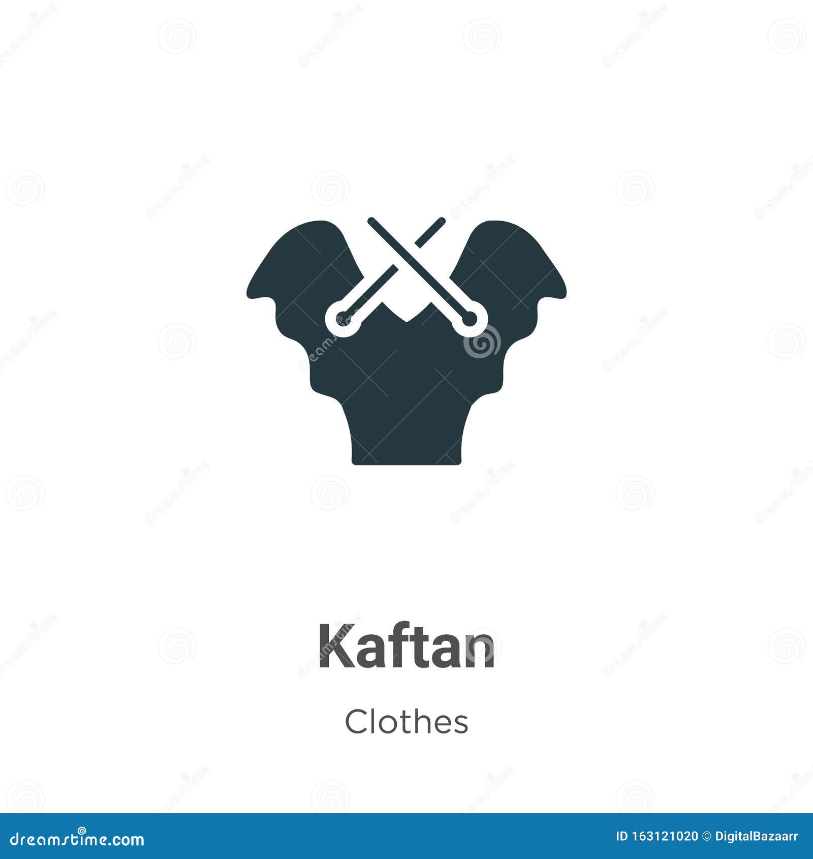 Kaftan Vector Icon On White Background. Flat Vector Kaftan Icon Symbol ...