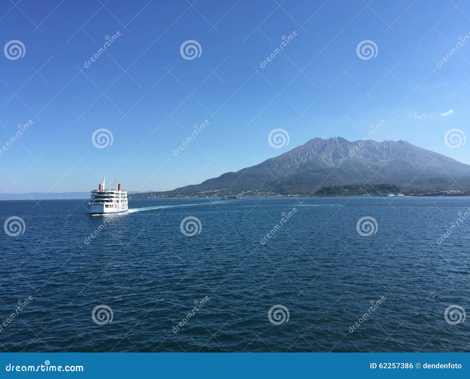 Kagoshima volcano stock photo. Image of kagoshima, mountain - 62257386