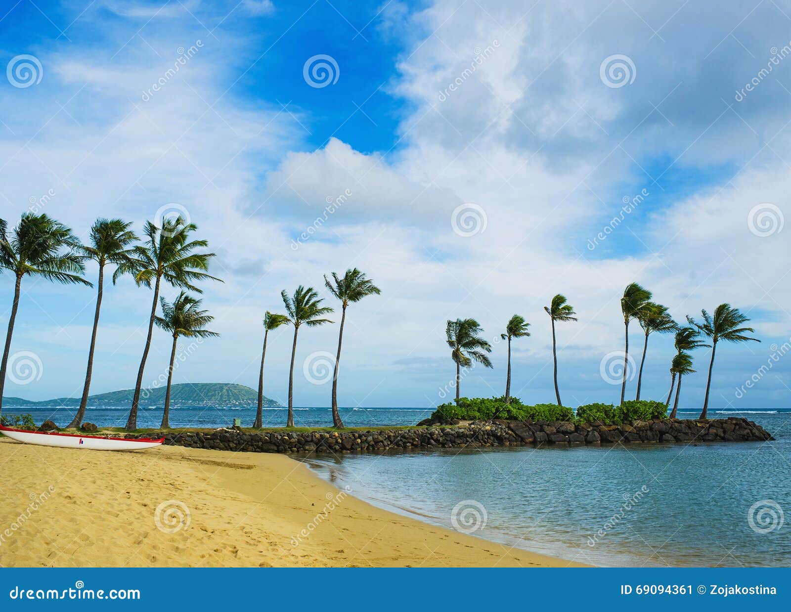 Kahala Resort Beach view stock image. Image of beach - 69094361