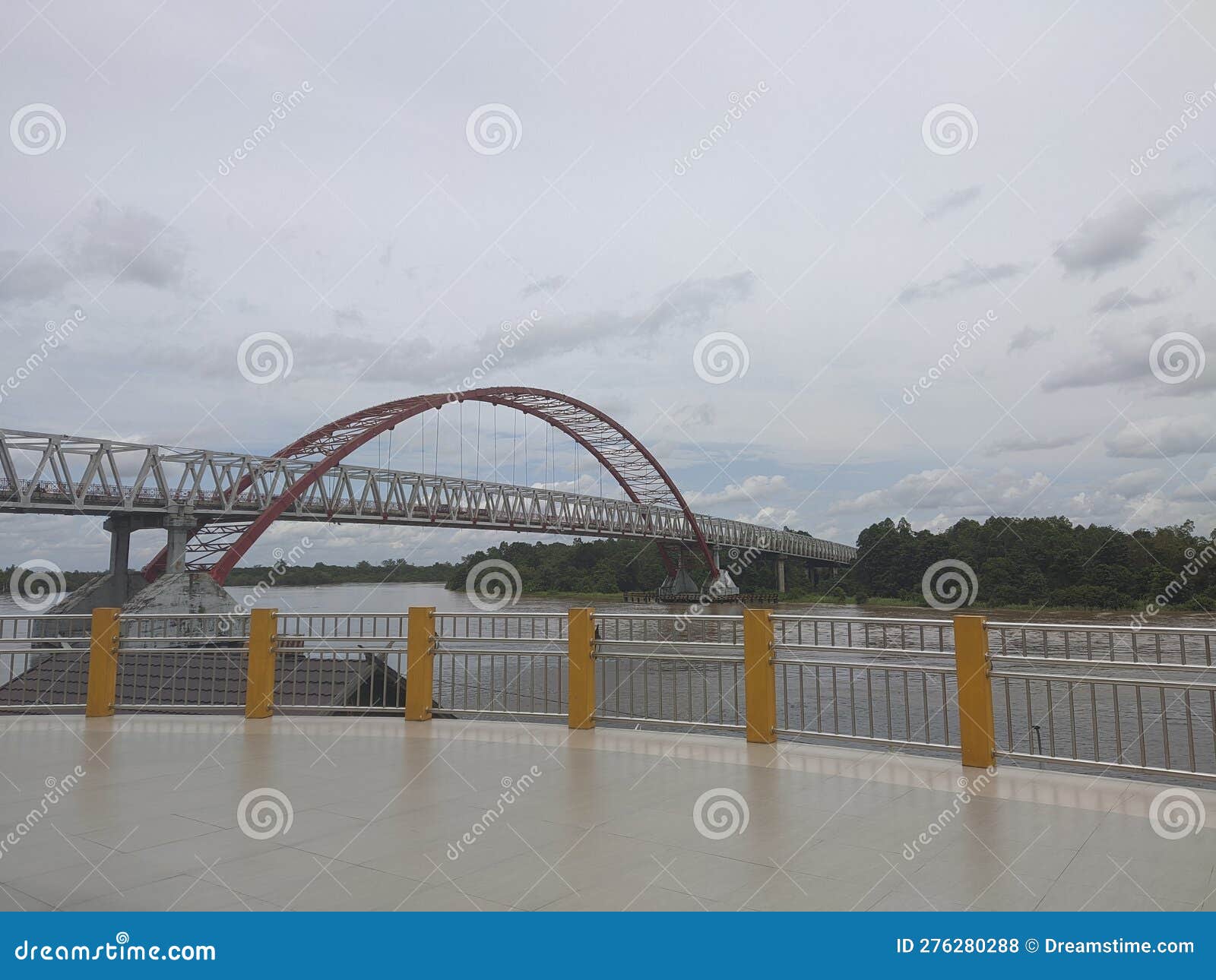 Kahayan river bridge stock photo. Image of kahayan, fresh - 276280288
