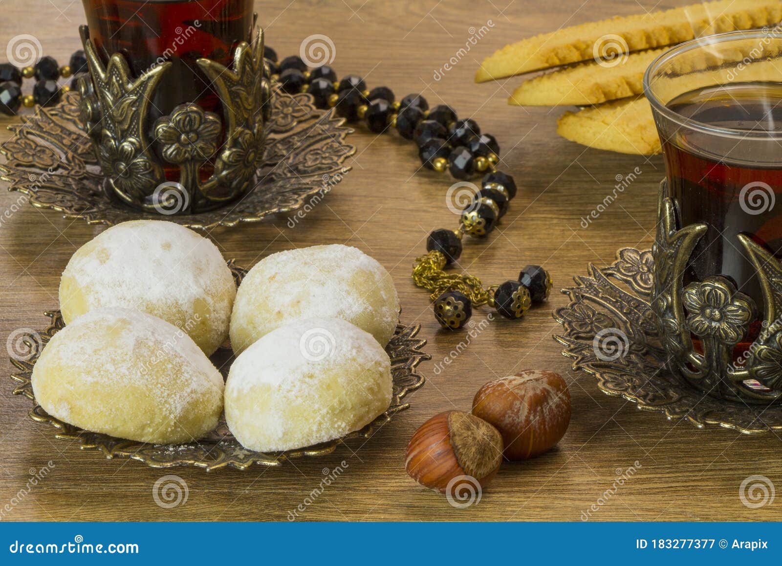 Kahk El Eid - Cookies of Eid El Fitr Islamic Feast Stock Image - Image ...