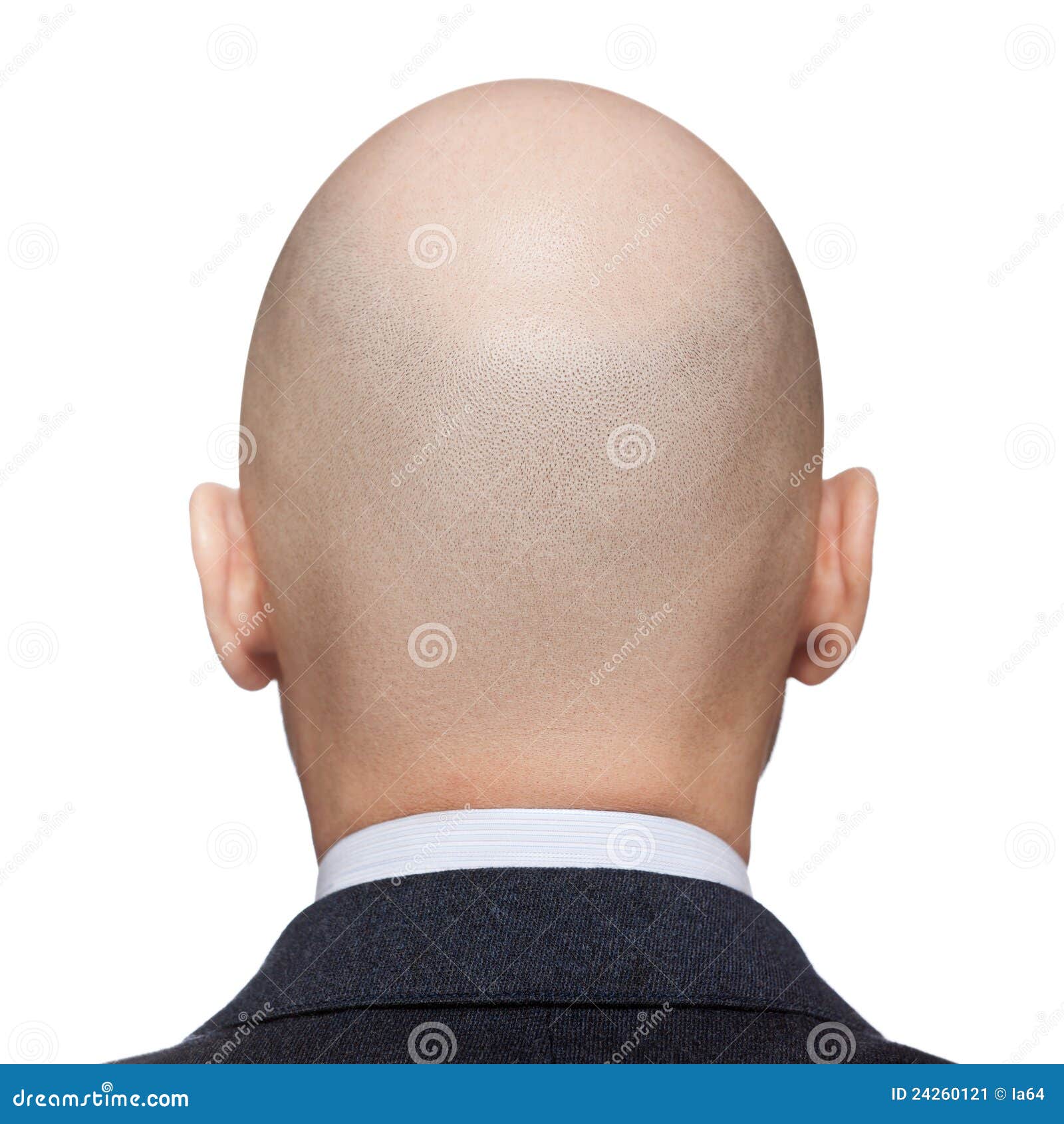 Kahler Mannkopf stockbild. Bild von getrennt, altern - 24260121