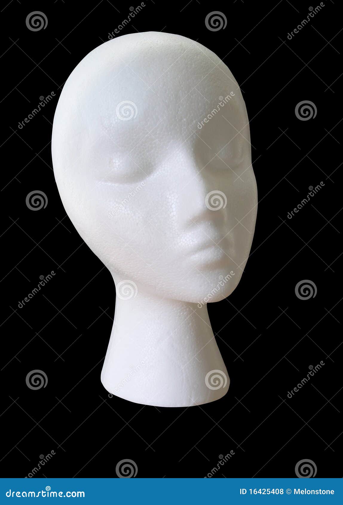 Kahler Polystyren-Frau-Kopf Stockfoto - Bild von pfad, kahlheit: 16425408