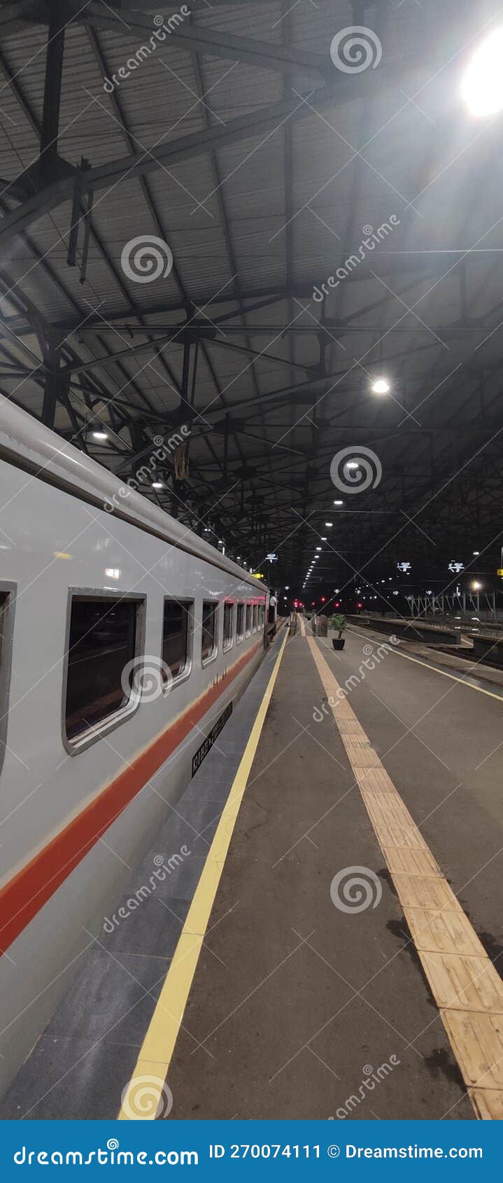 Kahuripan Train Preparation in Station Kroya Editorial Photo - Image of ...