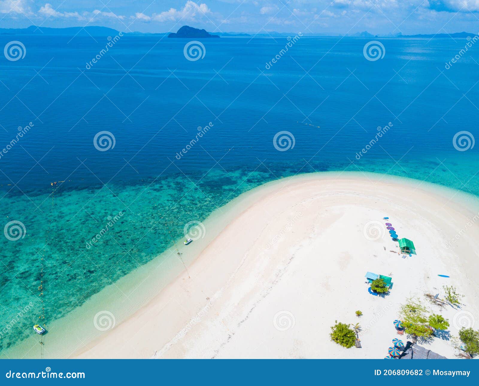 Kai Island Beautiful Beach in Phuket Stock Photo - Image of clear ...