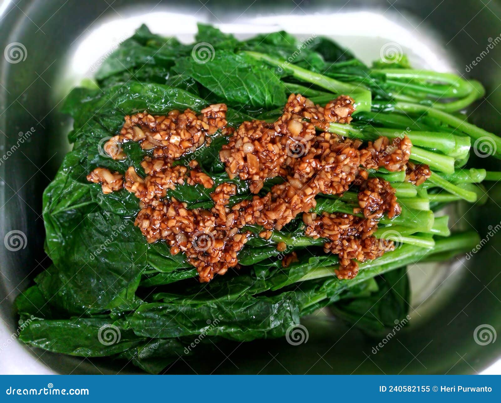 Kailan Garlic stock image. Image of kailan, healthy - 240582155