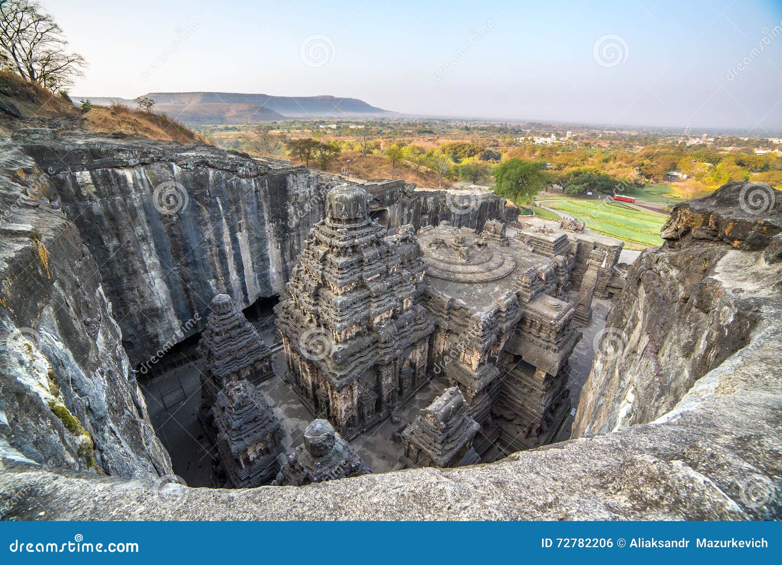 Kailas Temple in Ellora Caves Complex in India Stock Photo - Image of ...