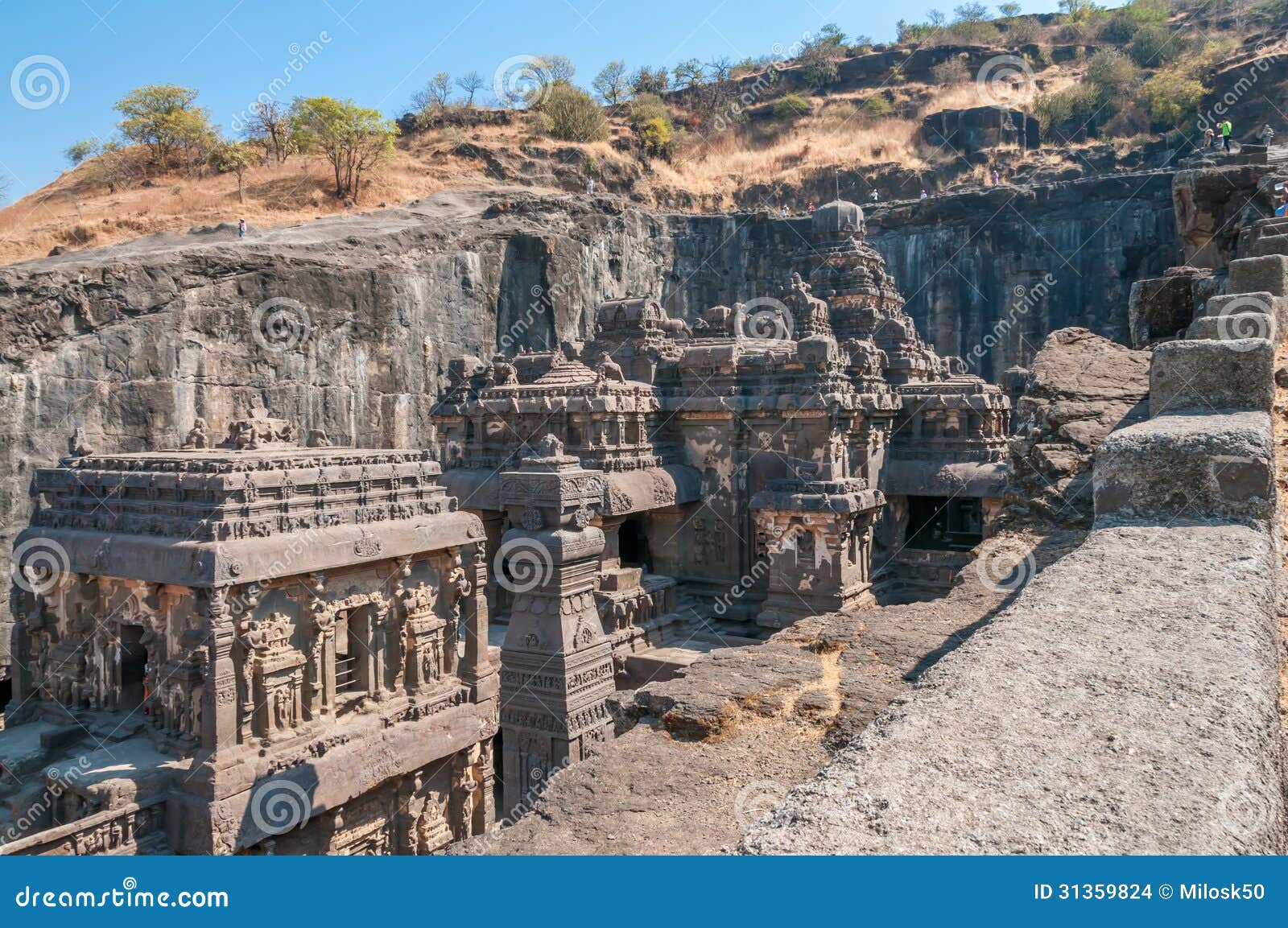 Kailasanatha Temple stock photo. Image of sculpture, ancient - 31359824