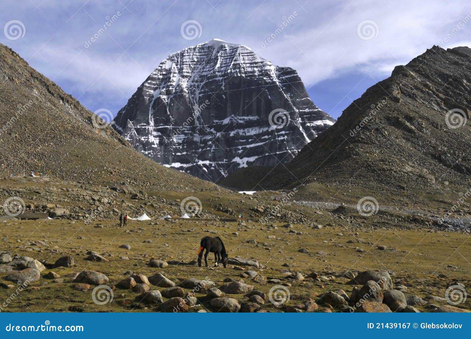 Kailash view stock image. Image of buddhism, religion - 21439167