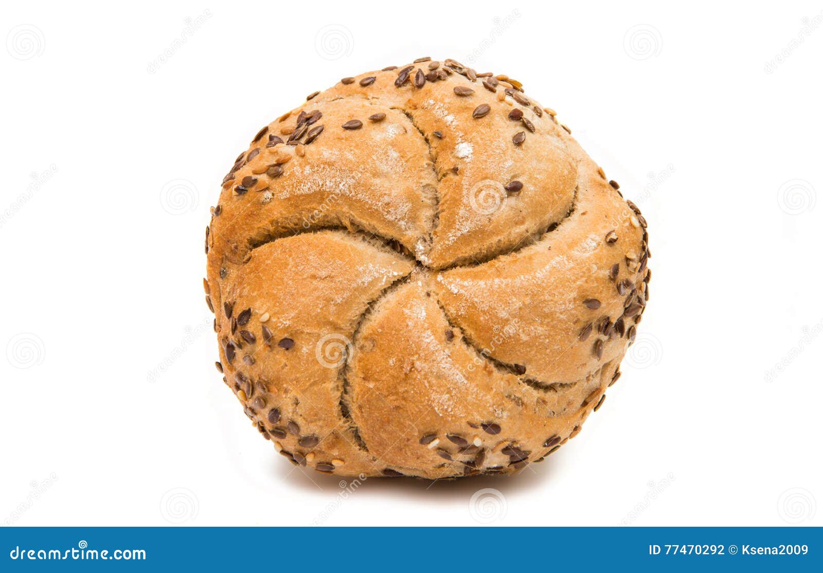 Kaiser bun stock photo. Image of flavor, crusty, lunch - 77470292