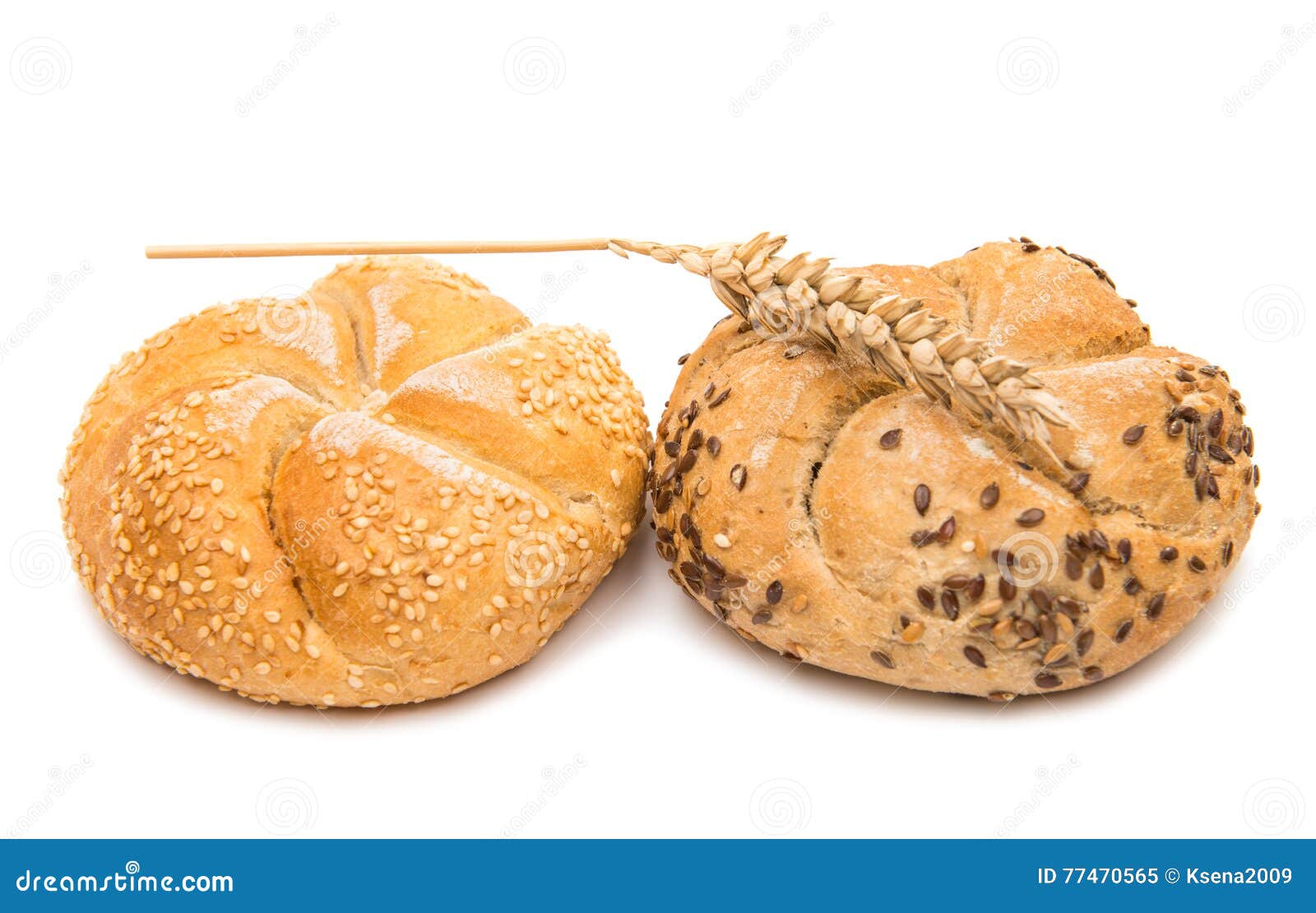 Kaiser bun stock image. Image of kaiser, cereal, pastry - 77470565