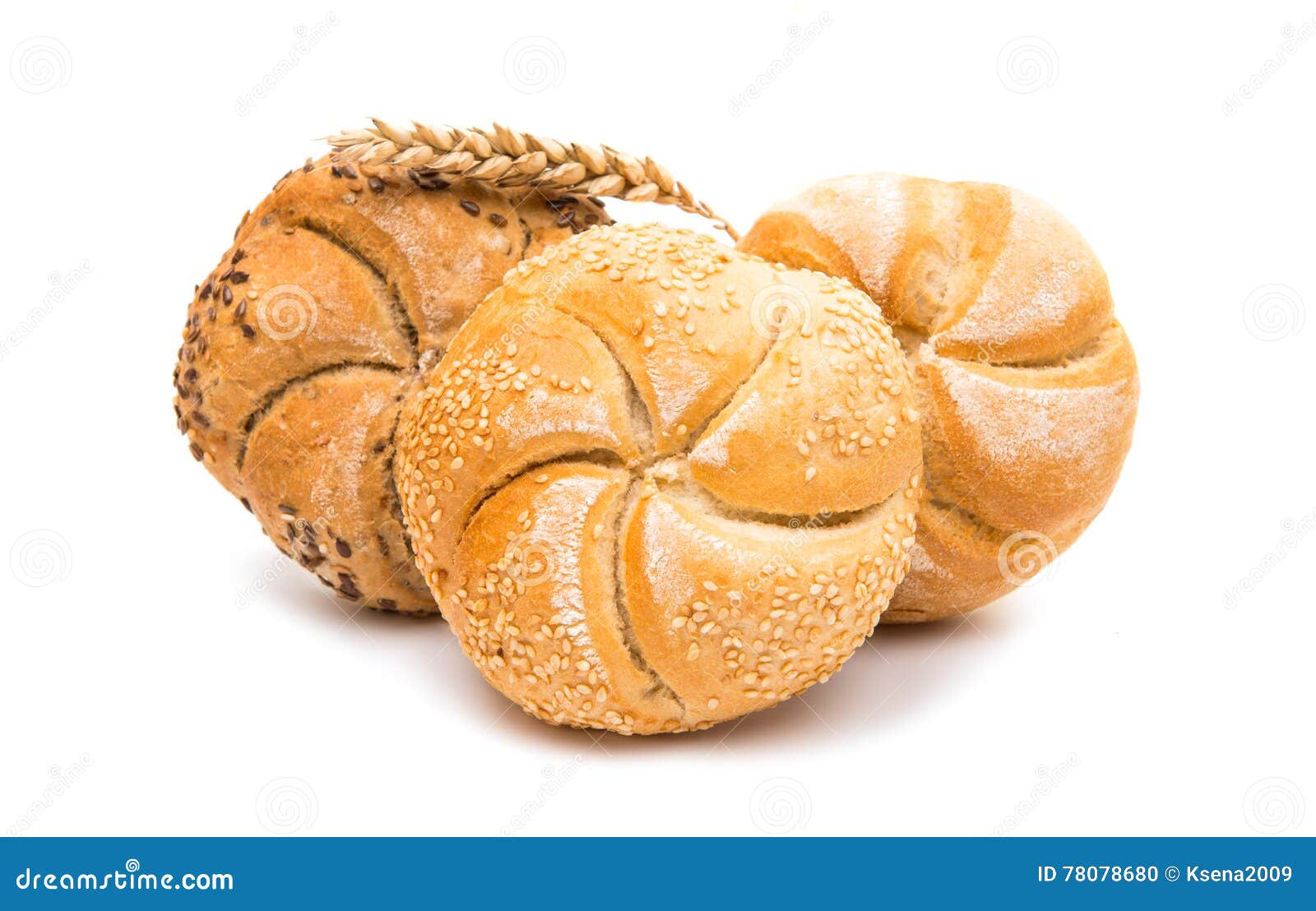 Kaiser bun stock photo. Image of fresh, closeup, bread - 78078680