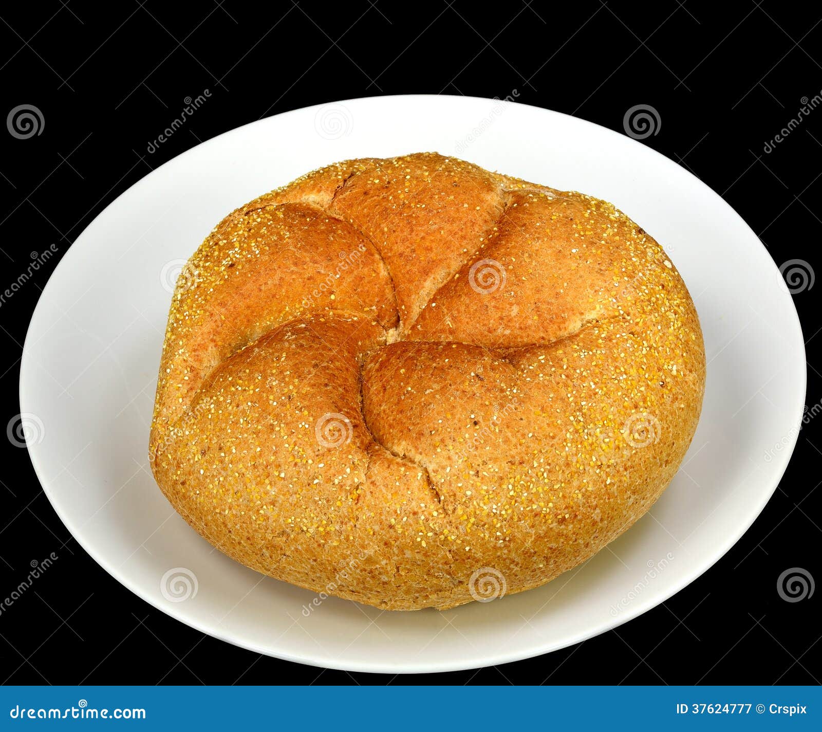 Kaiser roll stock image. Image of diet, fresh, wheat - 37624777