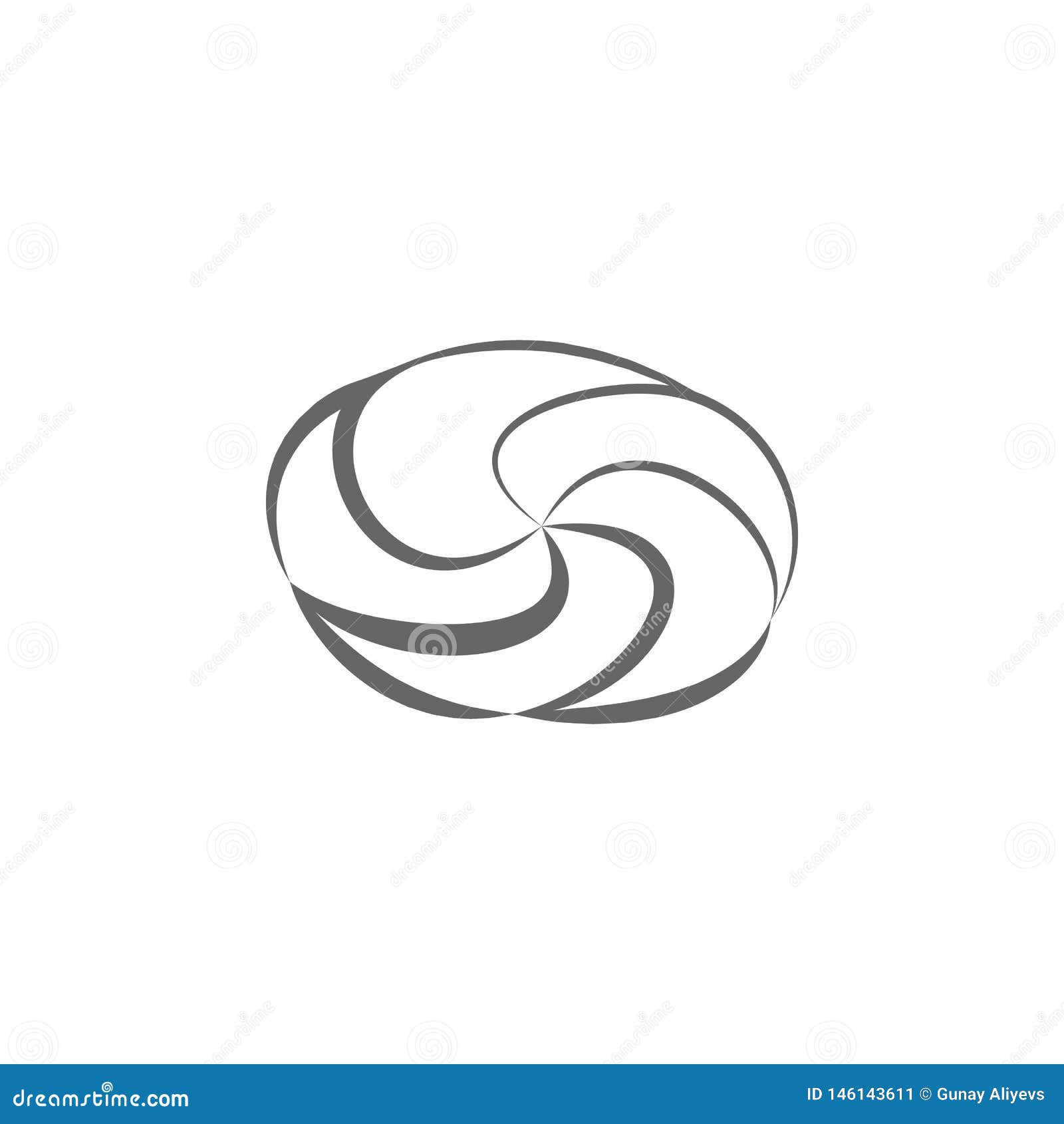 Kaiser Roll Fresh Baked Bread Isolated On White Background. Loaf Icon ...