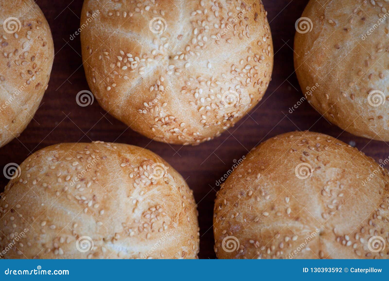 Kaiser Roll Bread Vienna Rolls on a Table Stock Photo - Image of meal ...