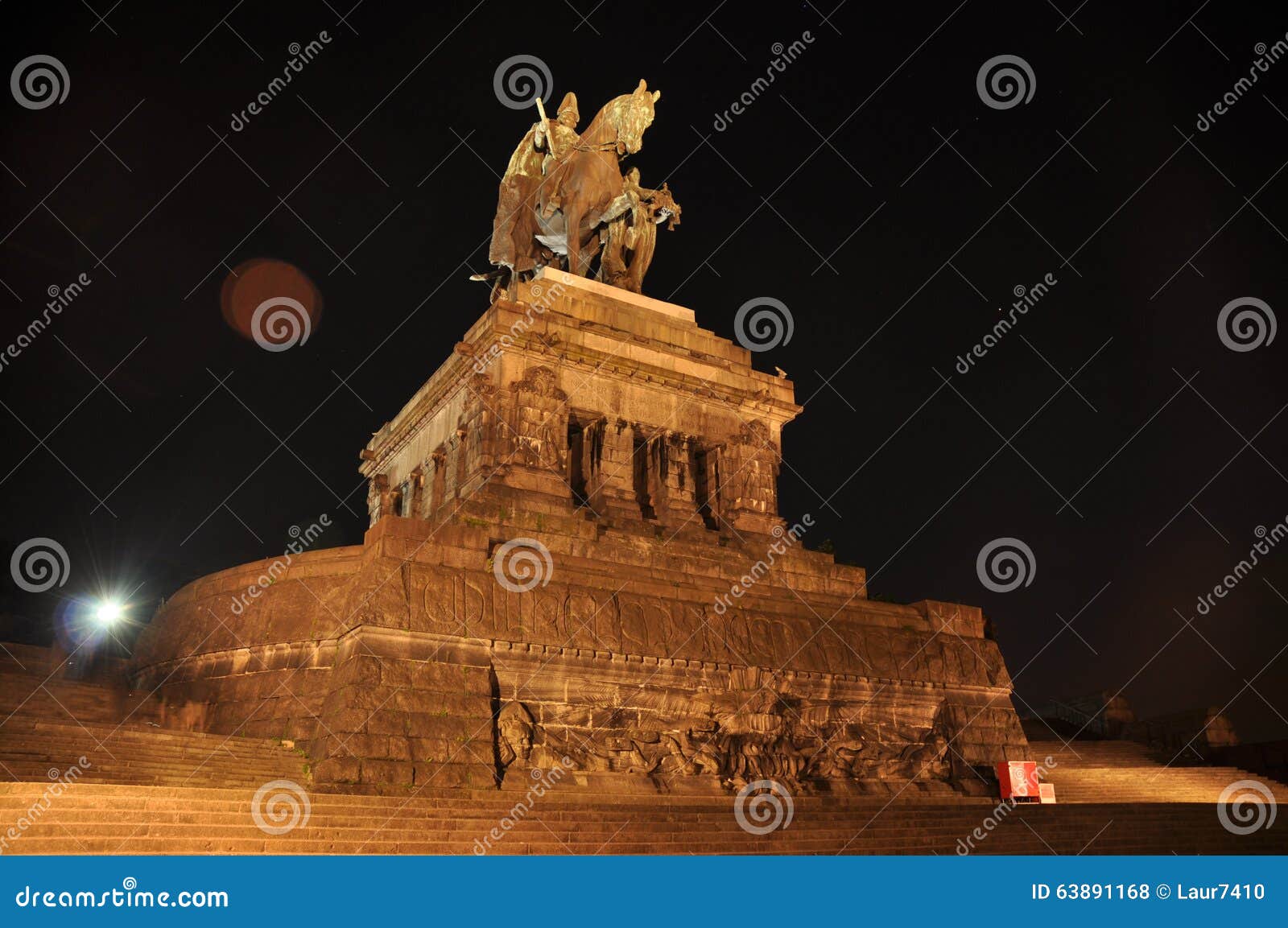 Kaiser Wilhelm I on Deutsches Ecke STATUE Stock Photo - Image of german ...