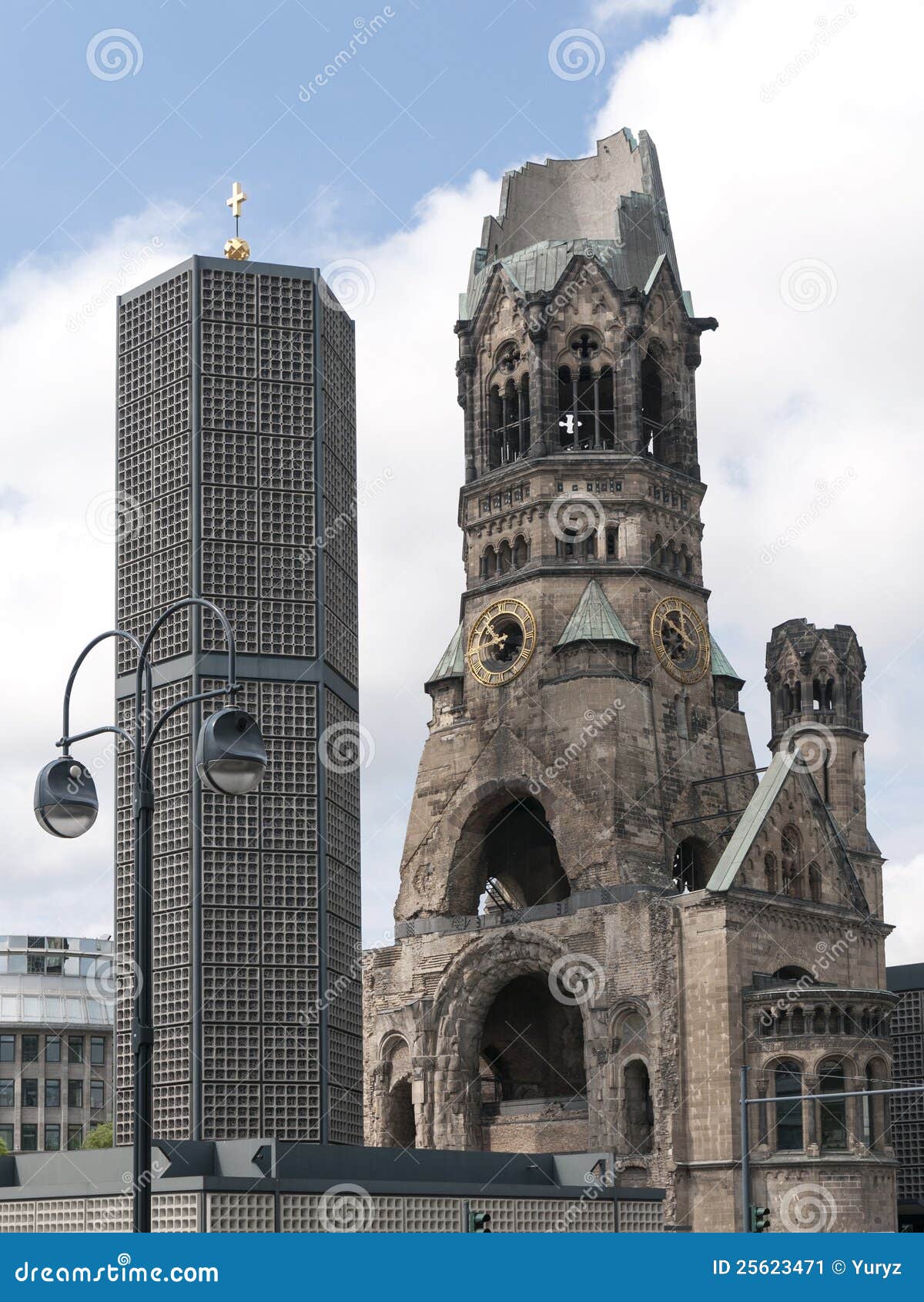 Memorial Church And Skyscraper In Spring In The Neighborhood Of ...