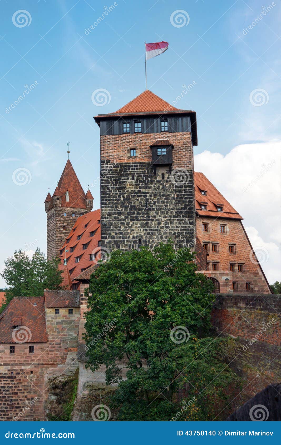 Kaiserburg stock photo. Image of historic, nuremberg - 43750140