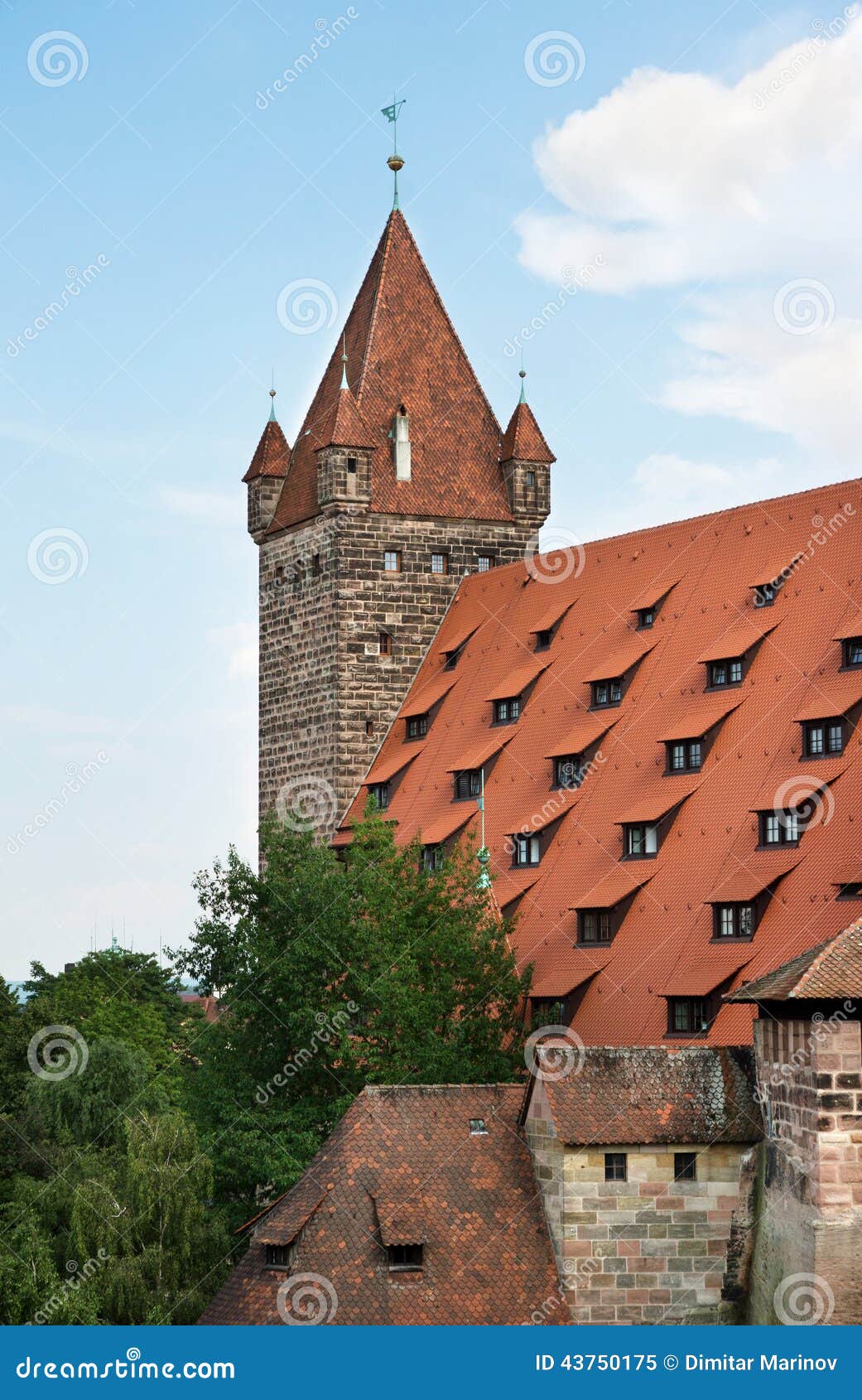 Kaiserburg stock image. Image of nuremberg, attraction - 43750175