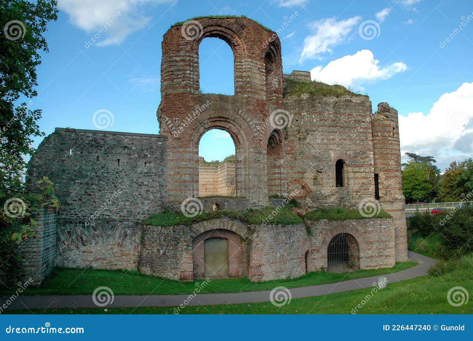 Kaiserthermen Trier, Ancient Imperial Bath Stock Photo - Image of ...