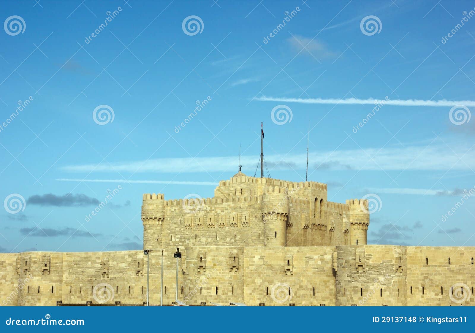 Kait-Bay Castle in Alexandria Stock Photo - Image of monuments ...