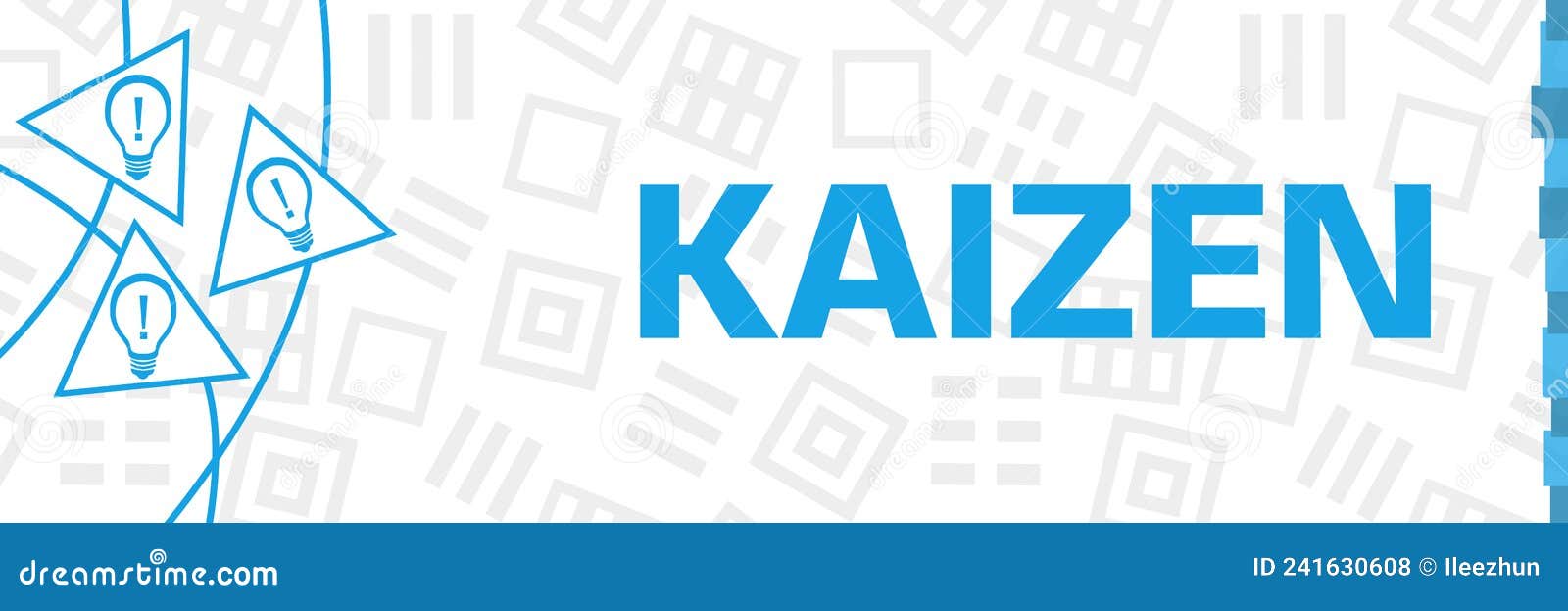 KAIZEN. Concept With People, Letters And Icons. Flat Vector ...