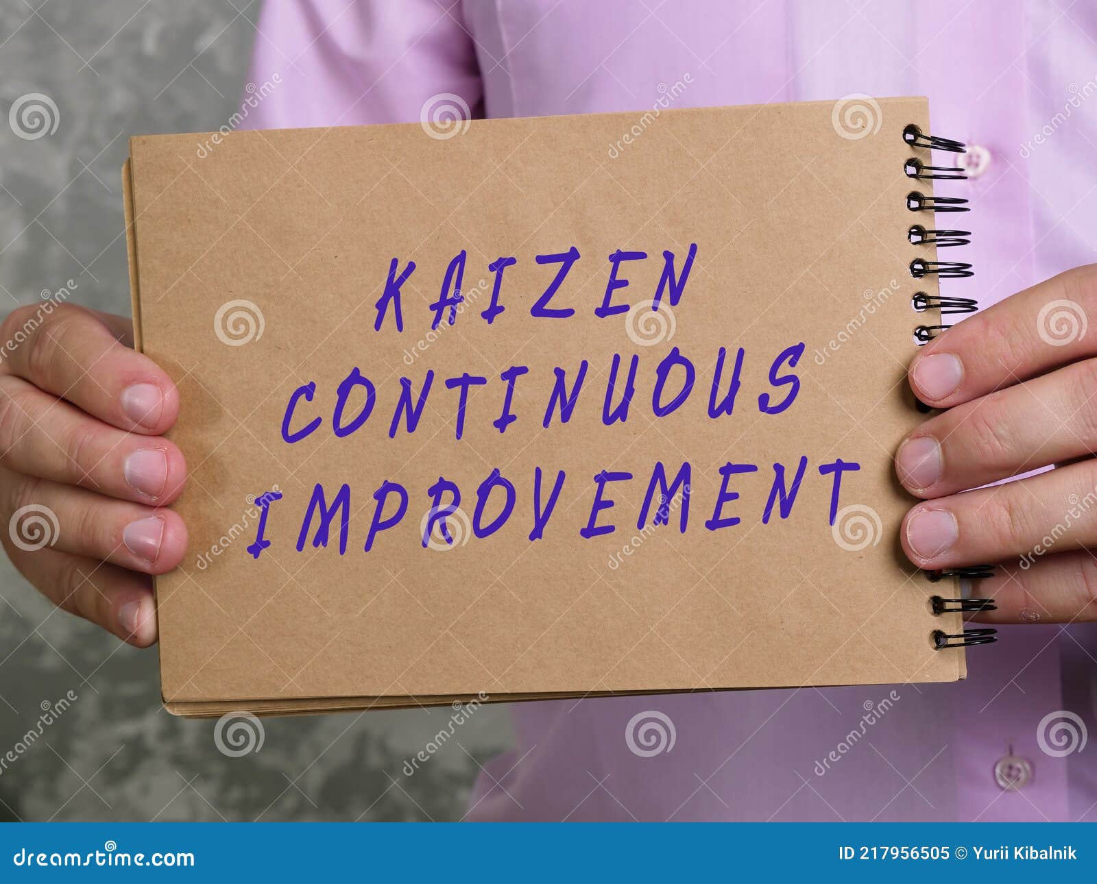 KAIZEN CONTINUOUS IMPROVEMENT Sign on the Piece of Paper Stock Image ...