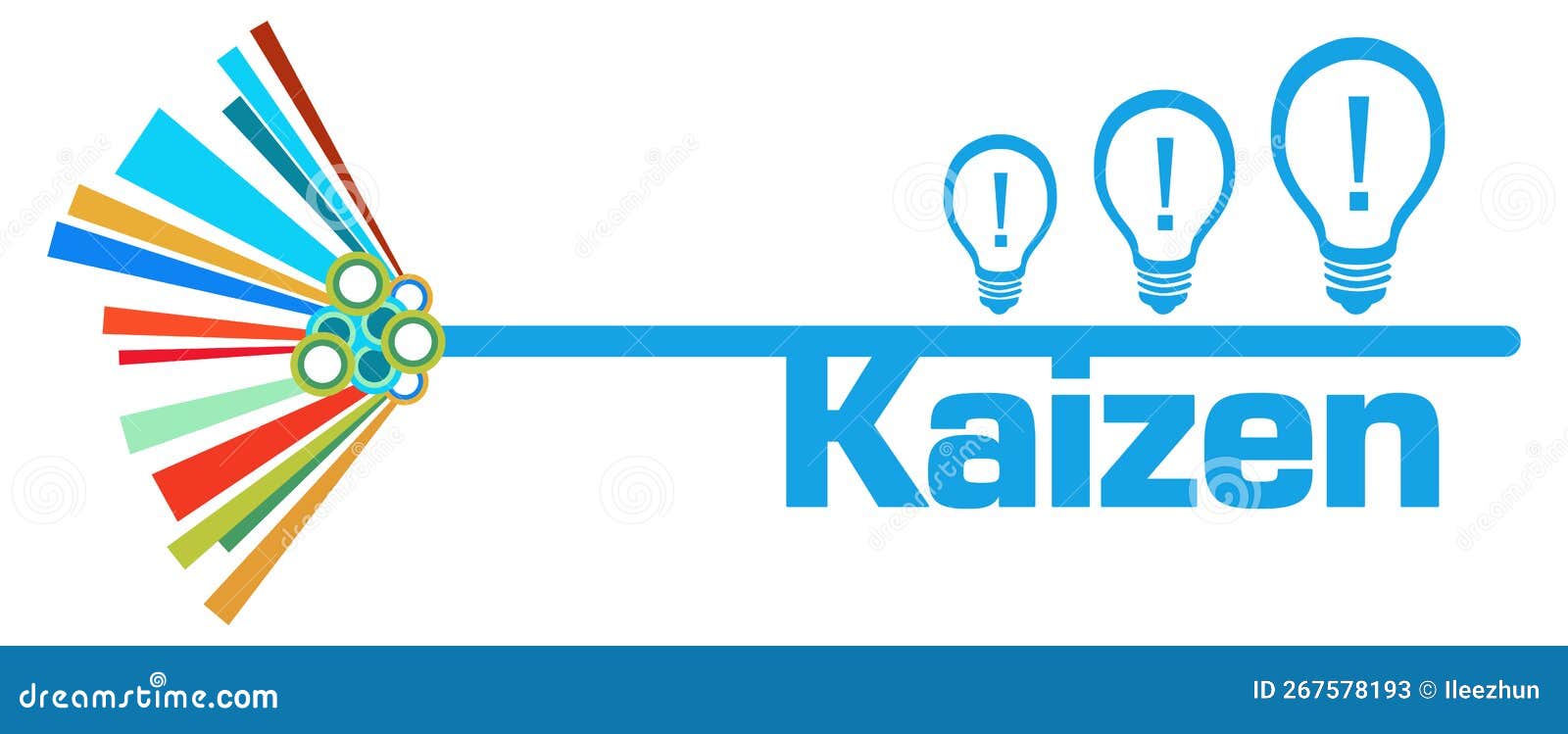 Kaizen Colorful Graphical Element Symbol Stock Illustration ...