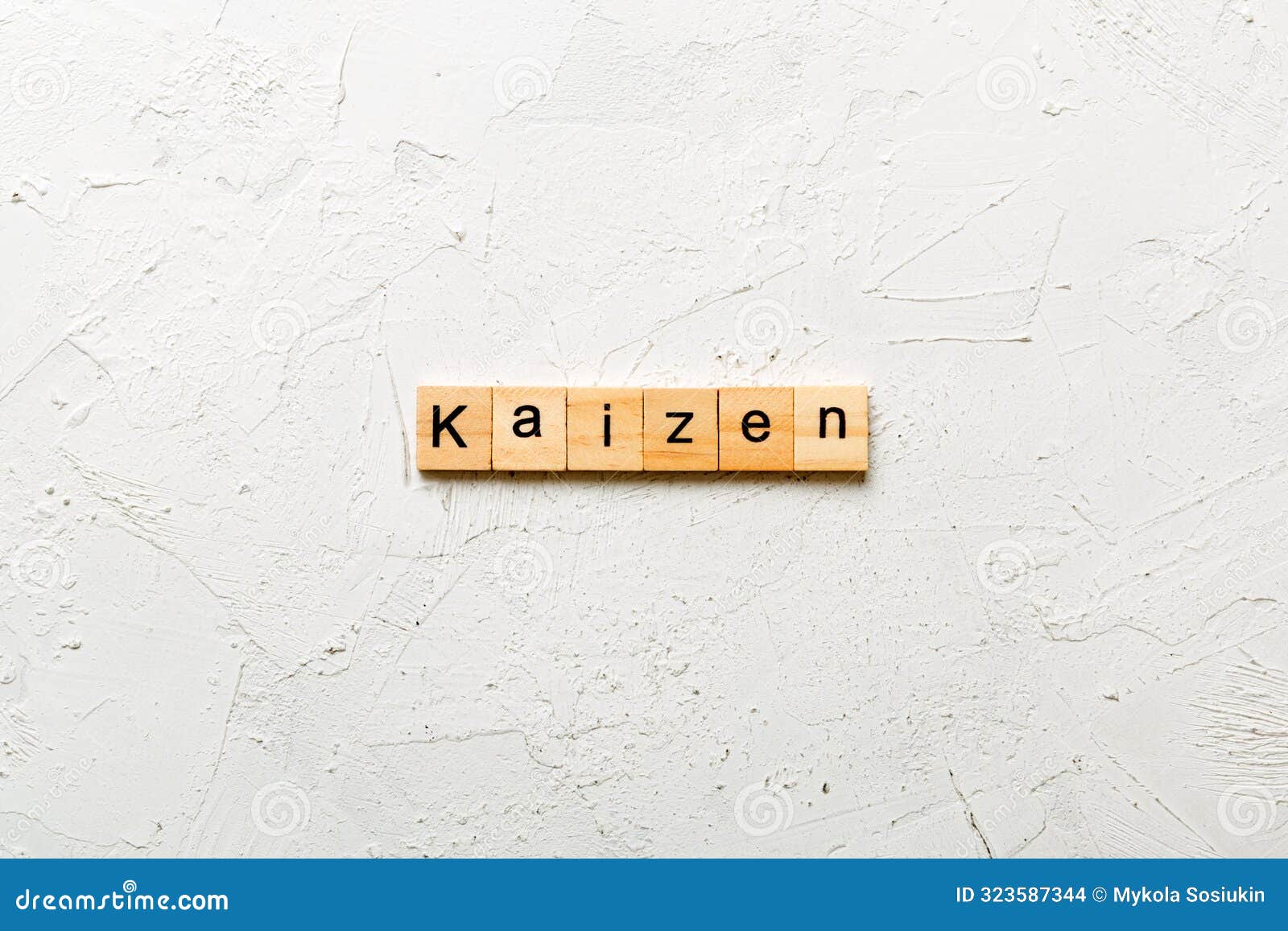 Kaizen Word Written On Wood Block. Kaizen Text On Table, Concept ...