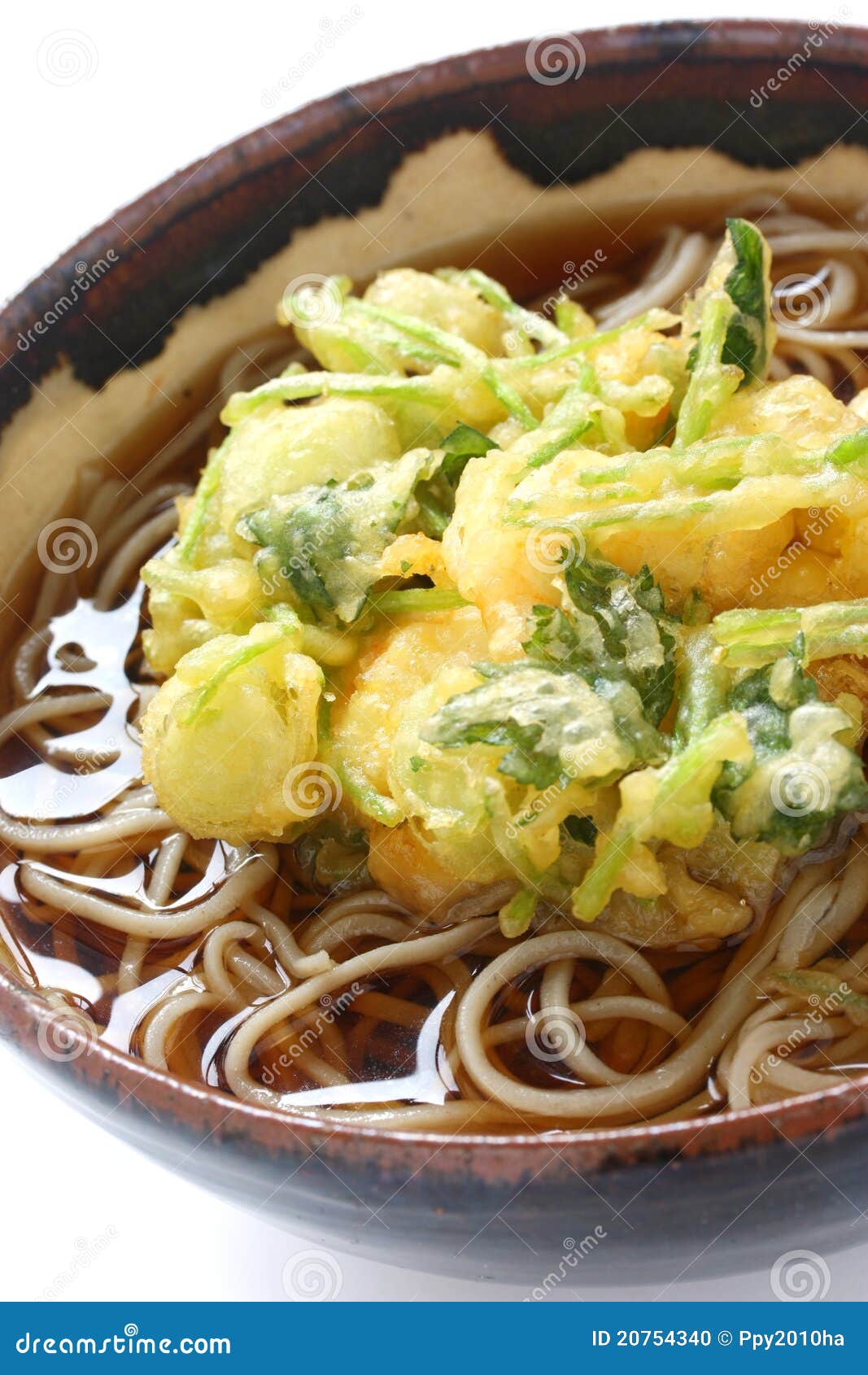 Kakiage Soba , Japanese Noodle Dish Stock Photo - Image of lunch ...