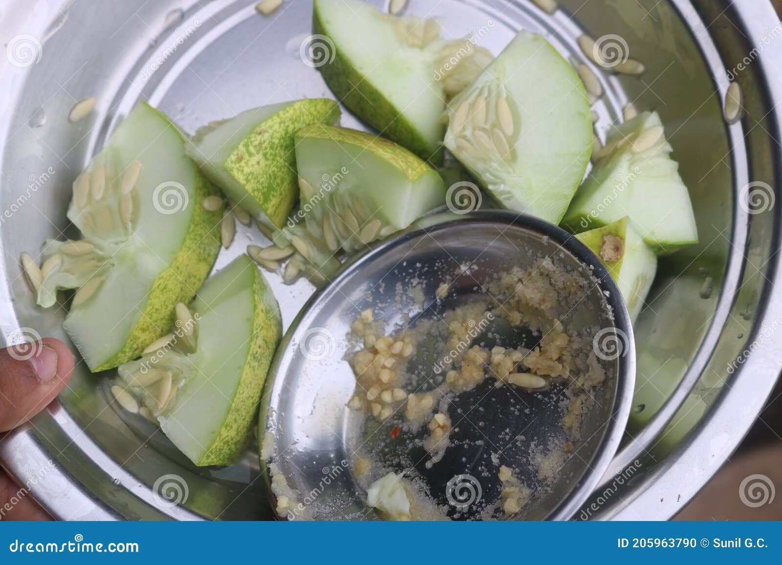 Kakra and chutney stock photo. Image of melon, sauces - 205963790
