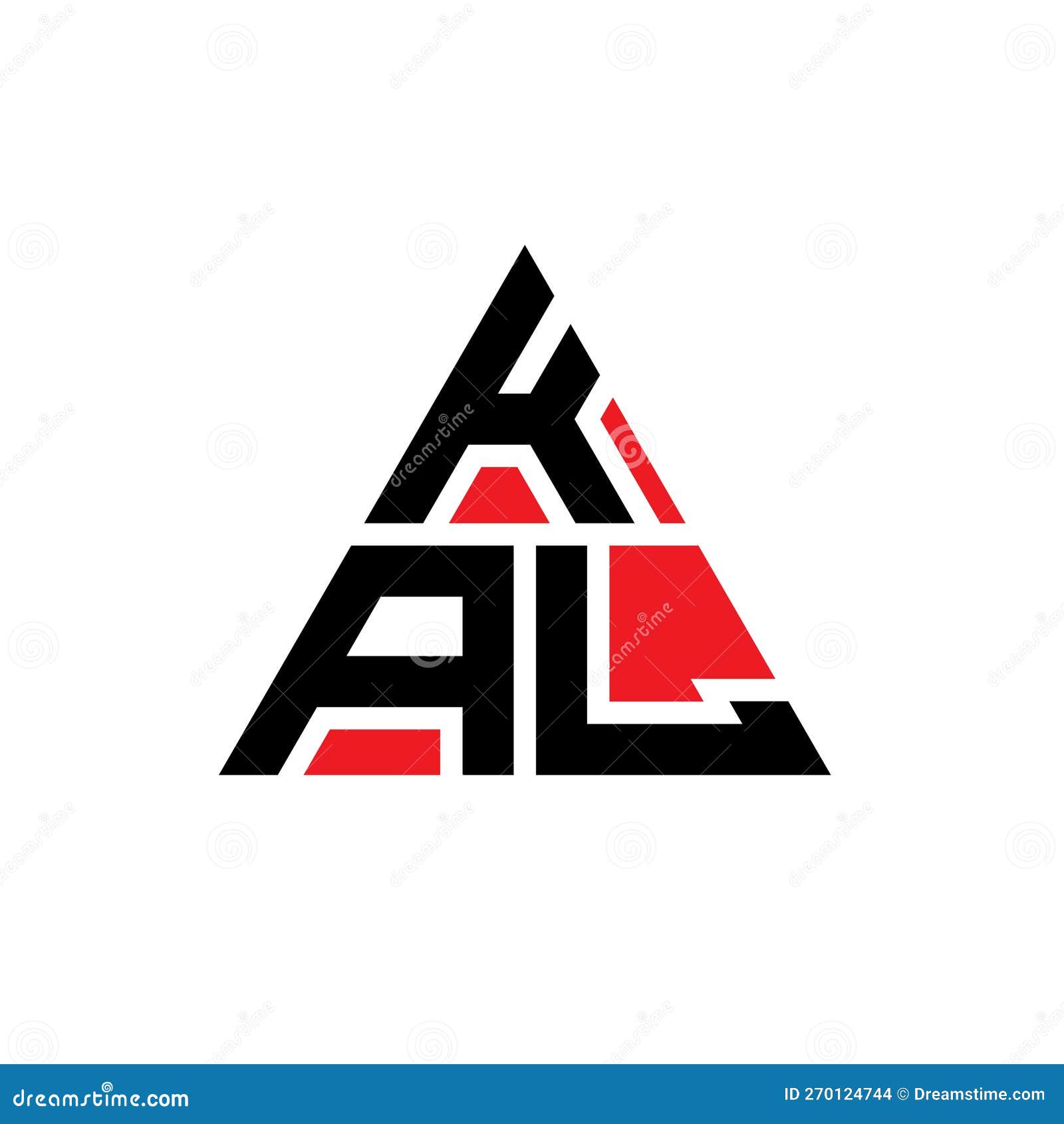 KAL Triangle Letter Logo Design With Triangle Shape. KAL Triangle Logo ...