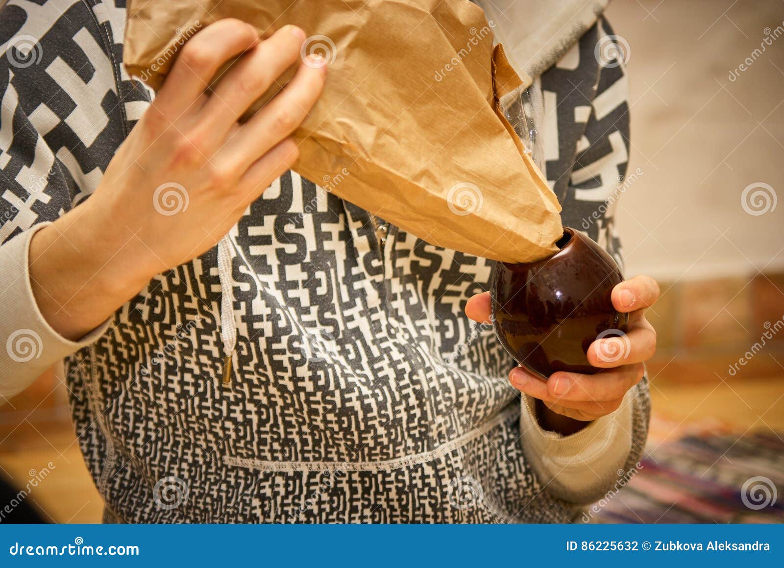 Kalabas in hands stock photo. Image of culture, cups - 86225632